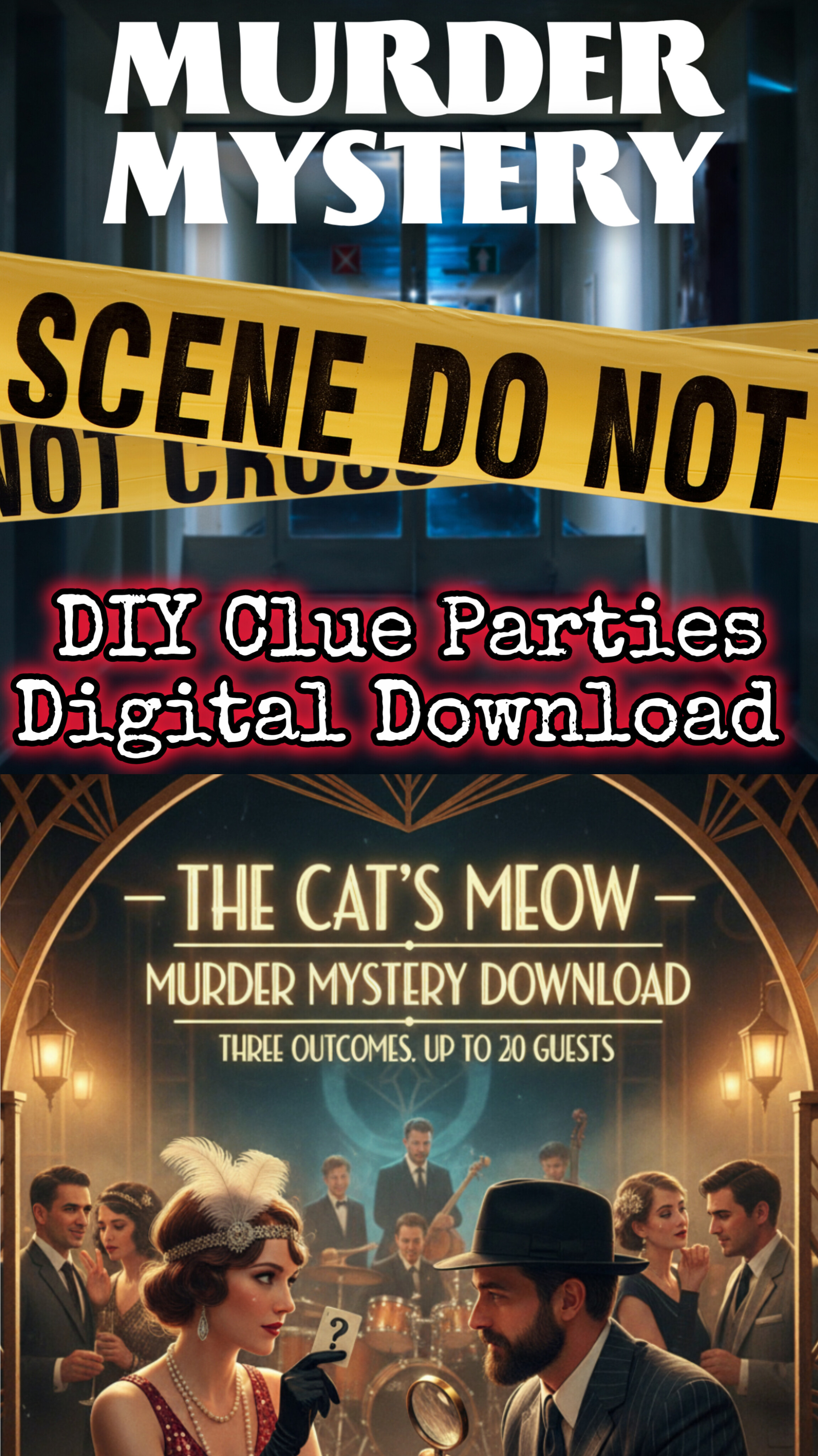 DIY Murder Mystery Kit: 1920s Speakeasy Clue Party Game – Walt Frasier